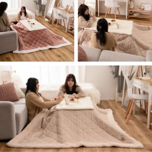 猫脚 こたつテーブル こたつ コタツ テーブル 机 KT-412WH 東谷